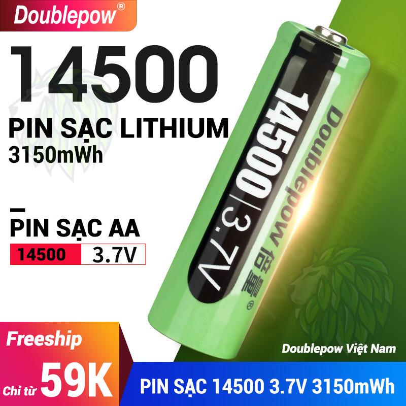 Pin Sạc 14500 3,7V Doublepow 3150mWh Lithium-ion pin dung lượng thực ...