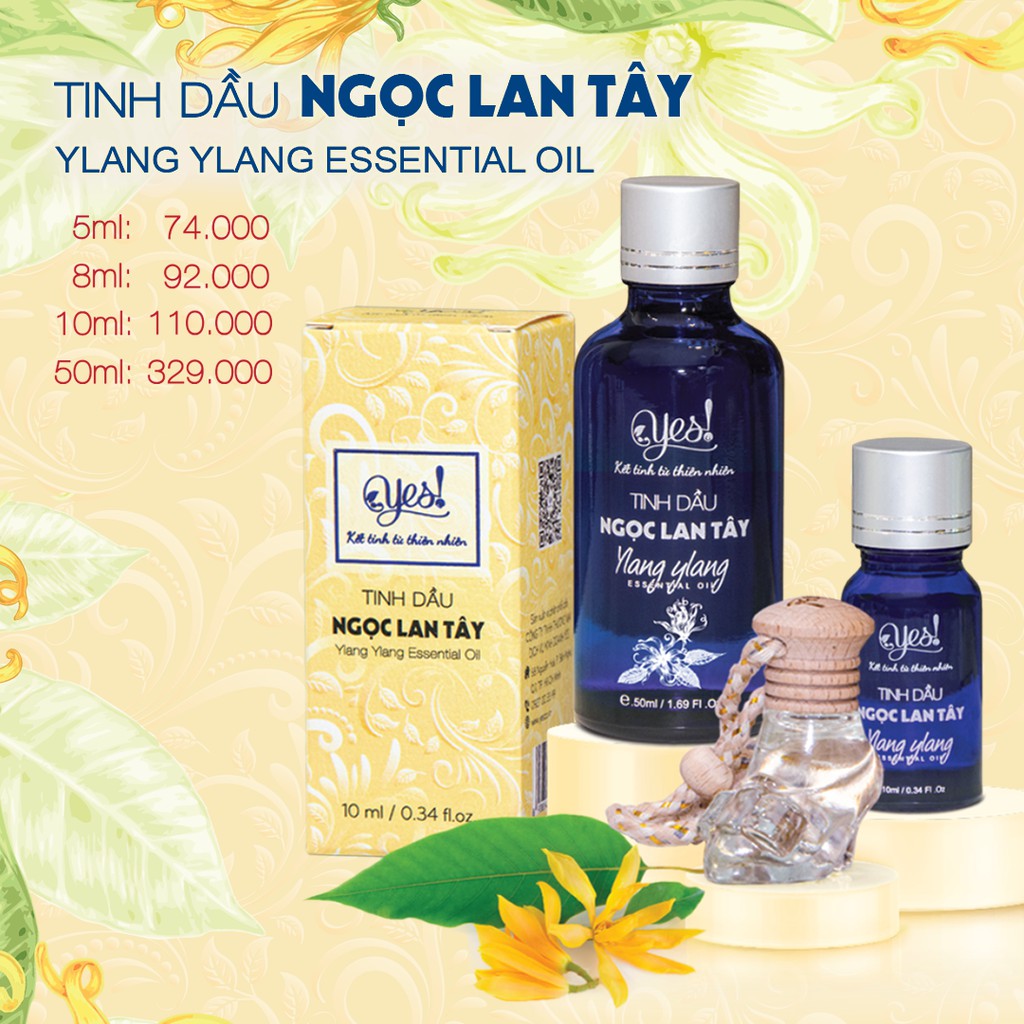 TINH DẦU NGỌC LAN TÂY YES! ( YLANG YLANG ESSENTIAL OIL ) | Shopee Việt Nam