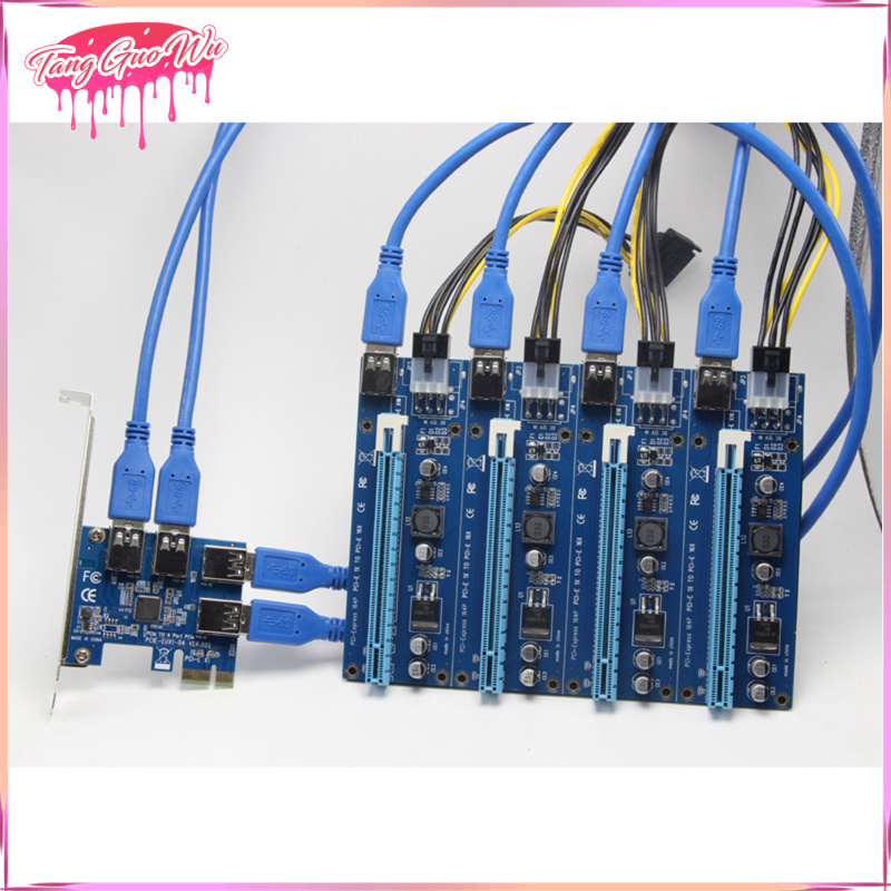 Card Mở Rộng PCIe 1 Sang 4 PCI-Express PCI Express PCI E 16X Cho BTC ...