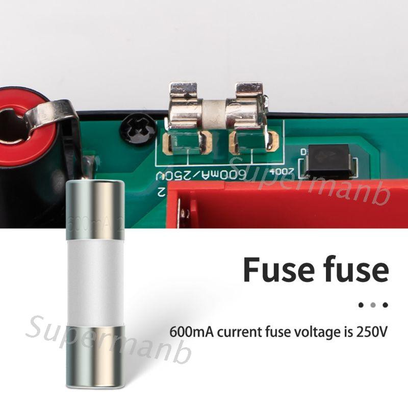 Ceramic Fuses For Multimeter Instrument 600mA 10A Ceramic British Plug ...