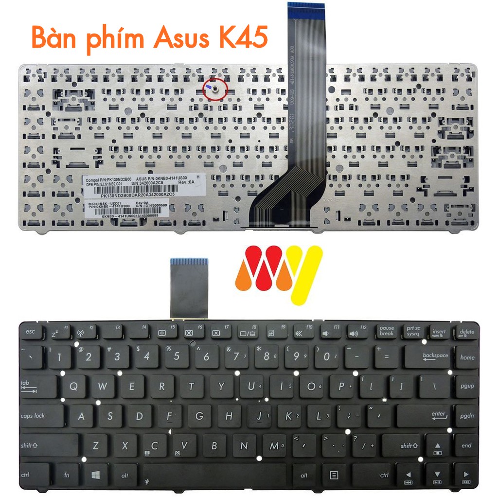 Bàn phím laptop Asus K45 K45A K45V K45VD K45VJ K45VM K45VS K45DR - Phím ...