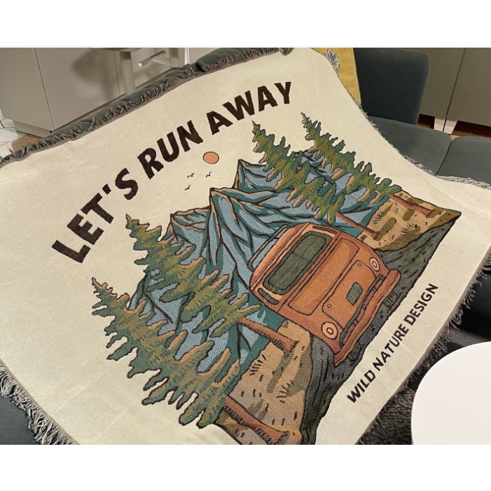 ORDER Thảm treo tường họa tiết vintage chăn trải shopha chống bụi ...