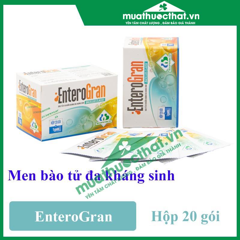 [CHÍNH HÃNG ] EnteroGran Men bào tử đa kháng sinh Hôp 20 gói | Shopee ...
