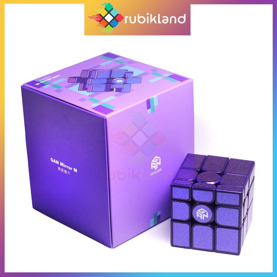 Rubik Gan Mirror 3x3 Màu Tím Rubic Biến Thể Bump Purple Tráng Gương Có Nam Châm Đồ Chơi Trí Tuệ ...