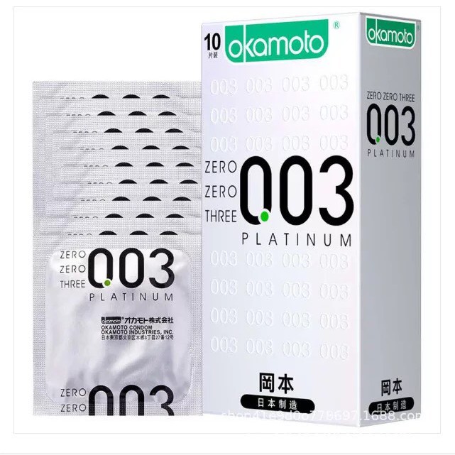 Bao Cao Su Okamoto 003 Platinum - 1 Cái | Shopee Việt Nam