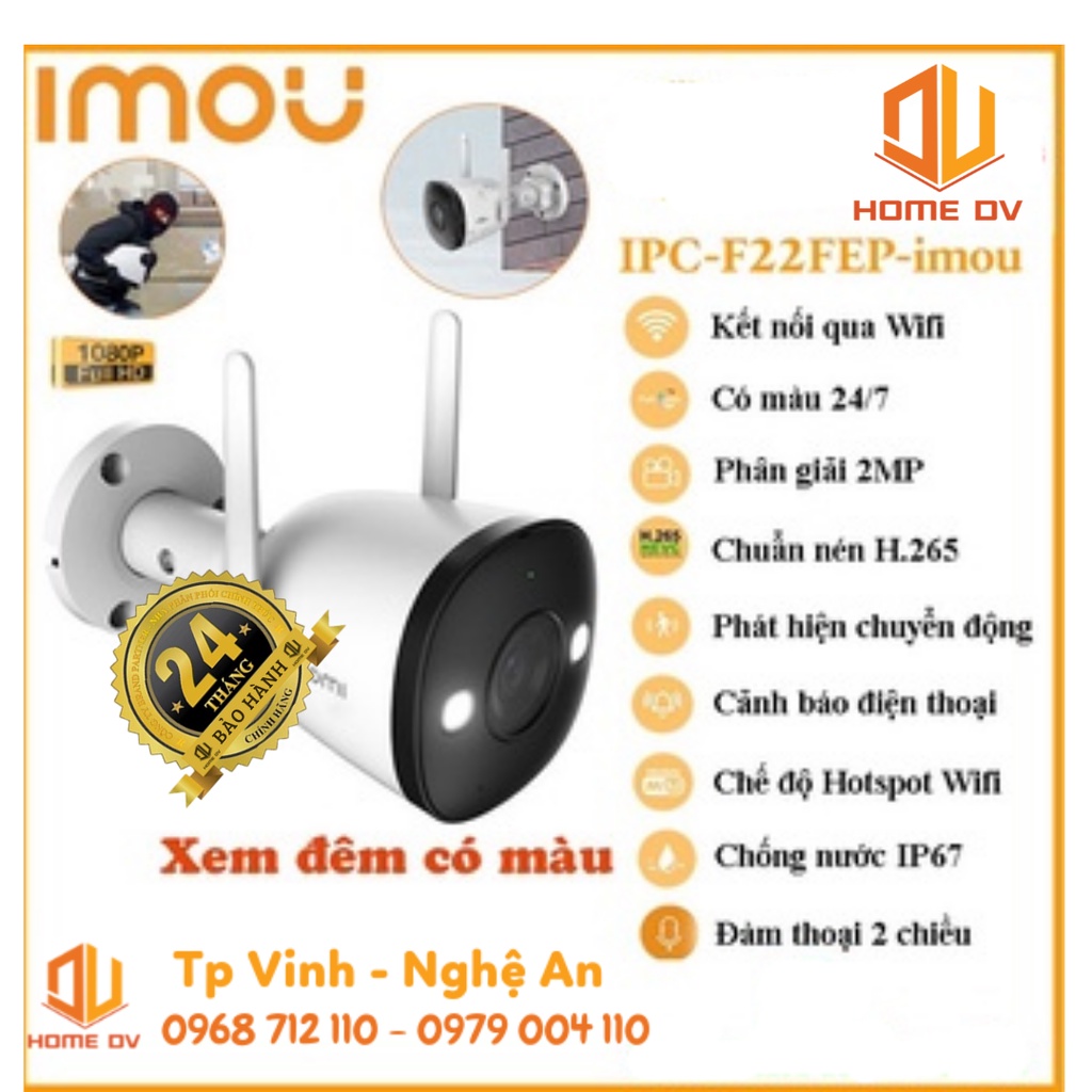 Camera Ip wifi ngoài trời Imou F22P, F22FP, F22EP -Angten đôi và MIMO ...