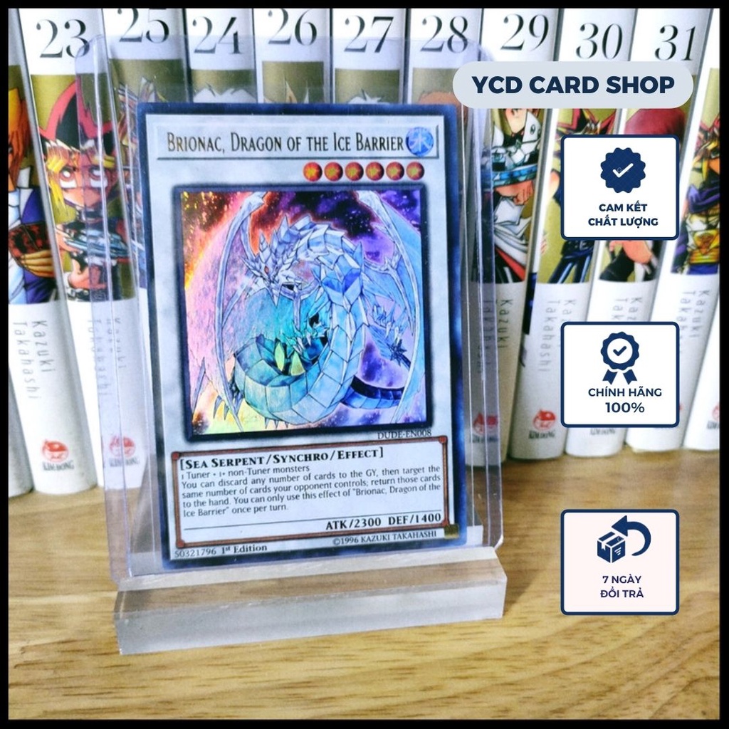 Thẻ bài yugioh chính hãng Brionac, Dragon of the Ice Barrier – Ultra Rare | Shopee Việt Nam
