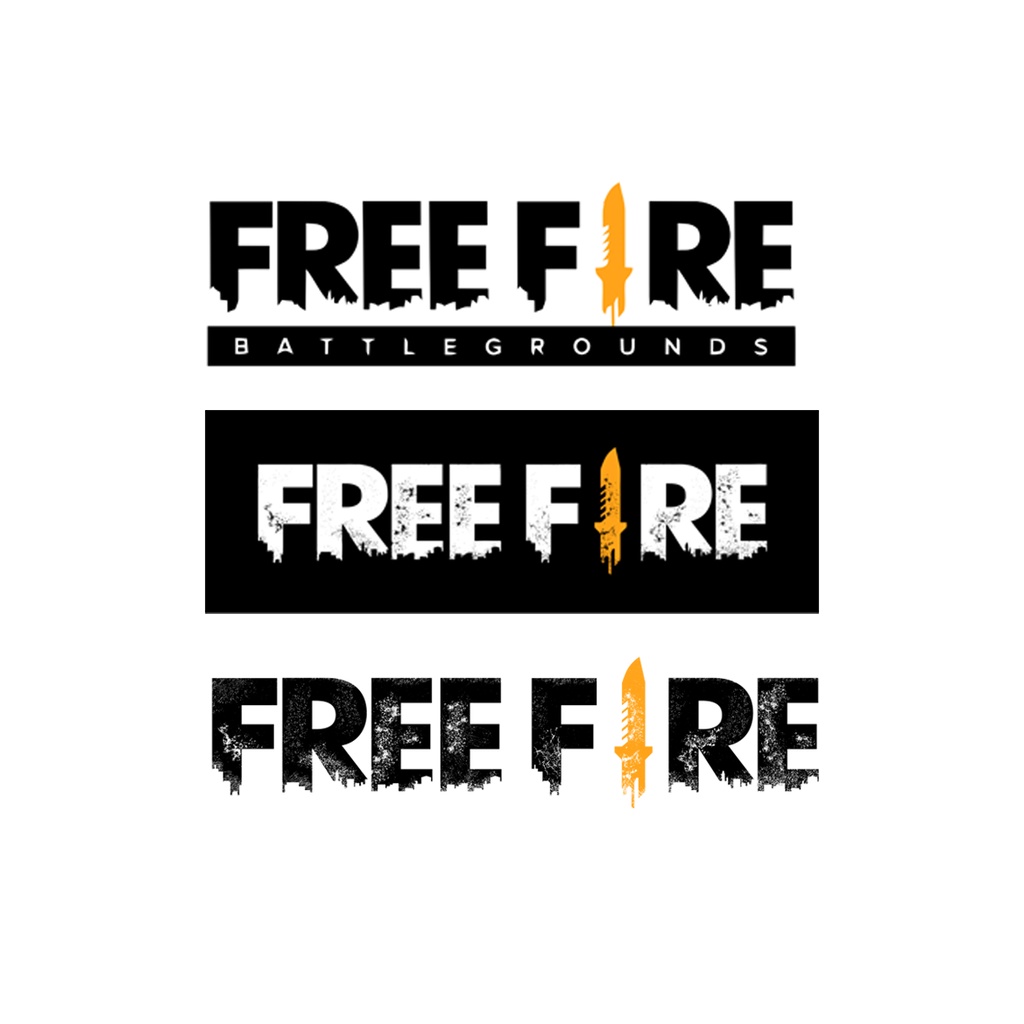 Sticker hình dán decal Logo FREE FIRE, hình dán laptop, hình dán nón ...