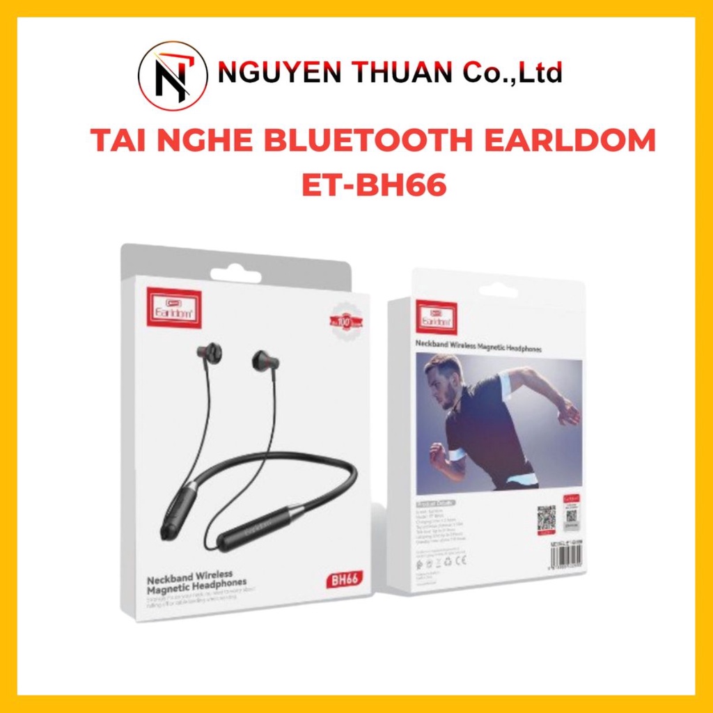 Tai nghe bluetooth đeo cổ thể thao true wireless EARLDOM ET-BH66 | Shopee Việt Nam