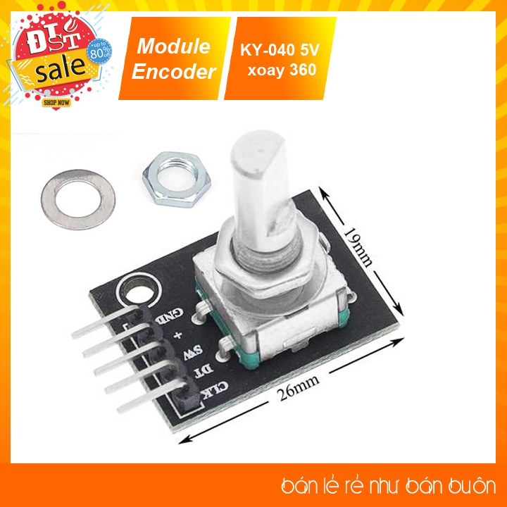 Mạch Volume Xoay Rotary Encoder 360 Độ KY-040 | Shopee Việt Nam