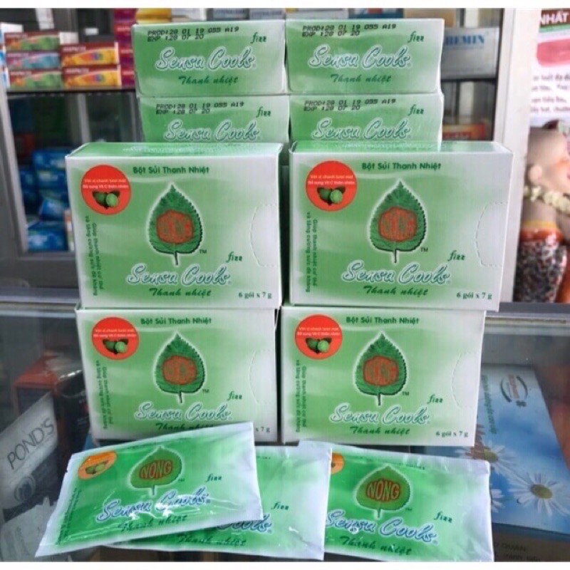 Bột sủi thanh nhiệt Sensa cools (Sensacool) - Hộp 6 gói | Shopee Việt Nam