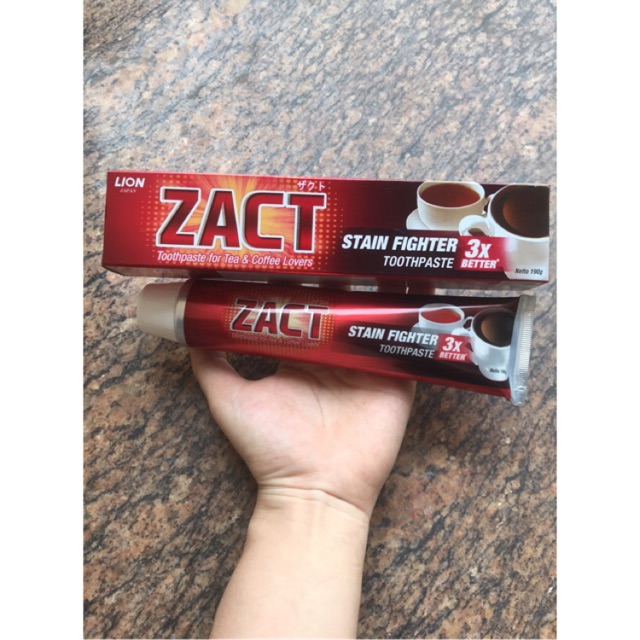 Kem Đánh răng Zact Lion Cho Người Uống Trà và Cafe 190g | Shopee Việt Nam