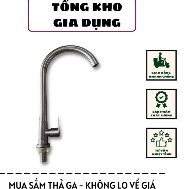 Vòi rửa chén INOX 304(tay gạt) | Shopee Việt Nam