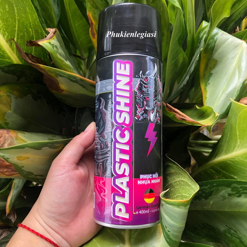 Chai xịt phục hồi nhựa nhám nhựa đen Sprayking Plastic Shine 400ml chai ...