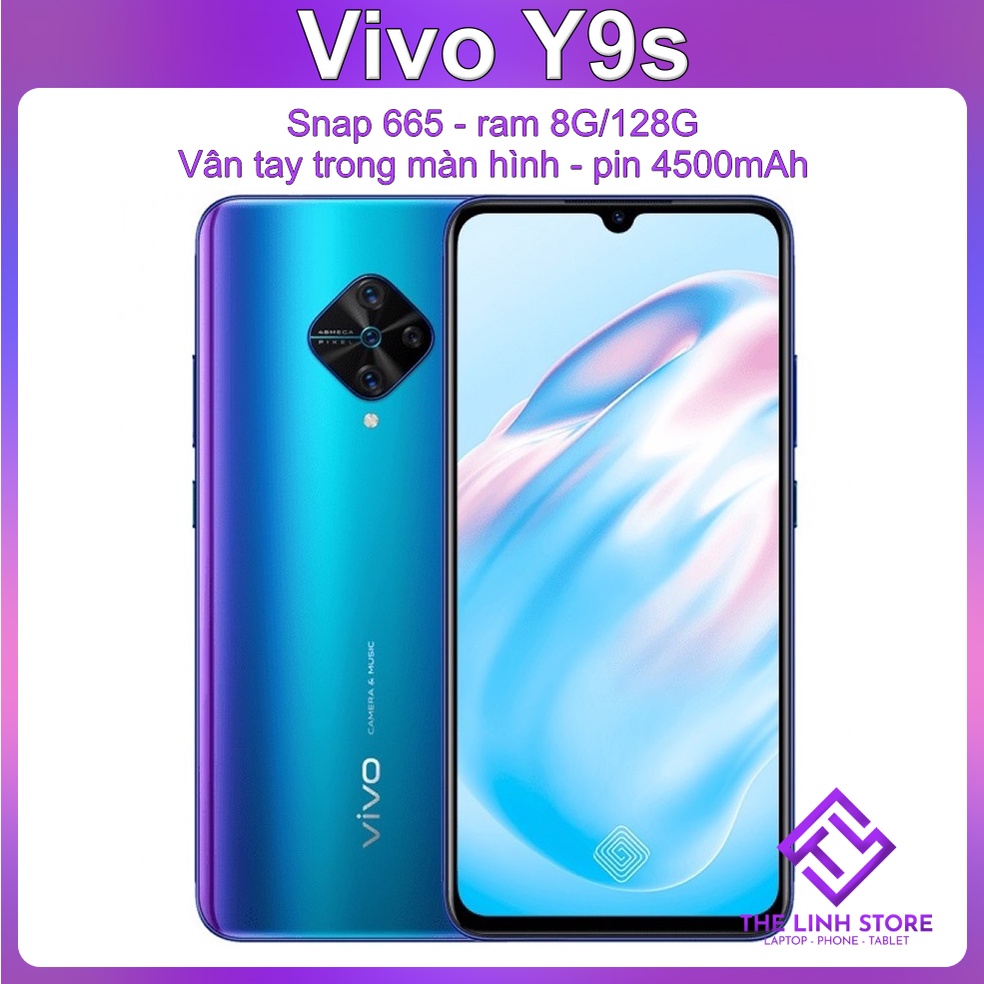 Điện thoại Vivo Y9s vân tay trong màn hình - Snap 665 ram 8G 128G | Shopee Việt Nam