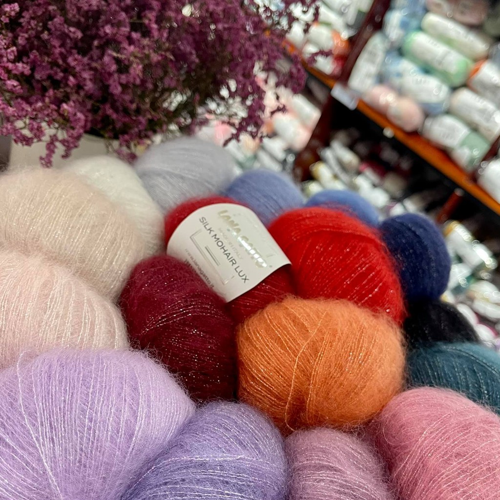 (HN) CROWN Len Lana Gatto Silk Mohair Lux Yarn | Shopee Việt Nam