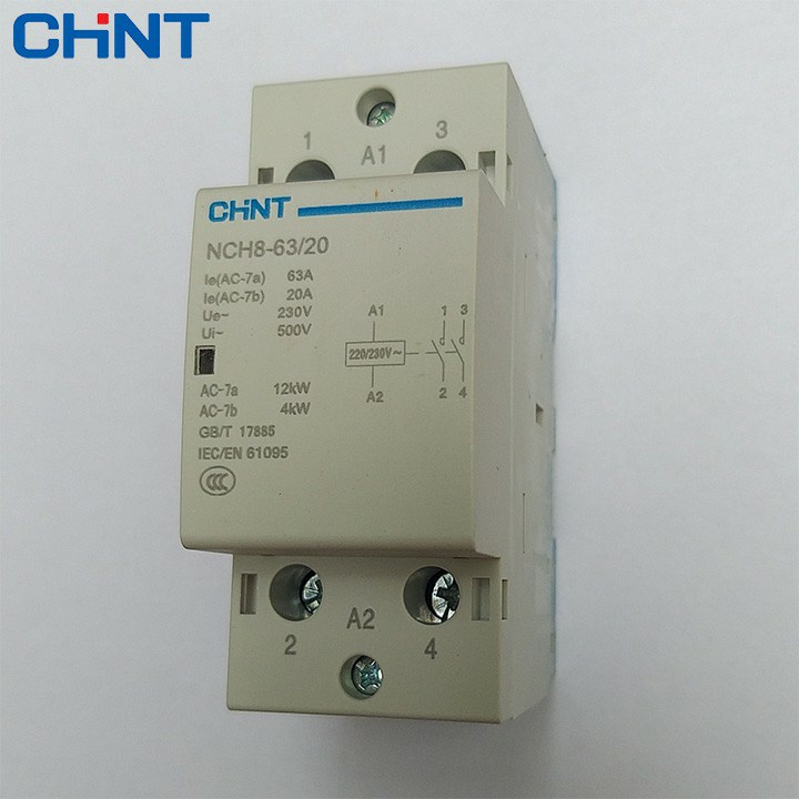 Khởi động từ 1 pha 220V CHINT NCH8 25A 40A 63A công tắc tơ contactor | Shopee Việt Nam