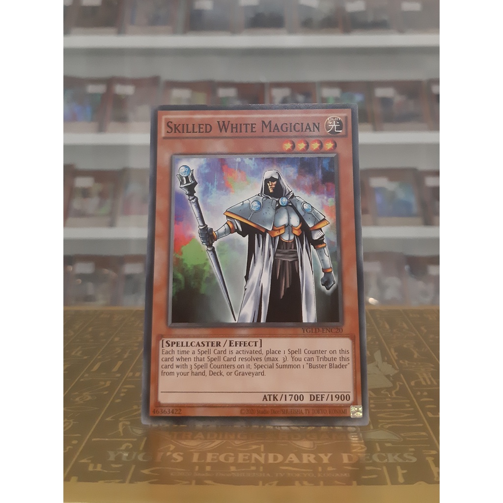 Thẻ Bài YugiOh! Mã YGLD-ENC20 - Skilled White Magician - Common - Unlimited | Shopee Việt Nam