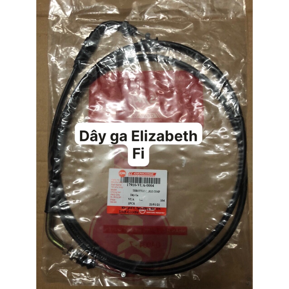 Dây ga xe Elizabeth FI mã VUA [Chính hãng SYM] | Shopee Việt Nam
