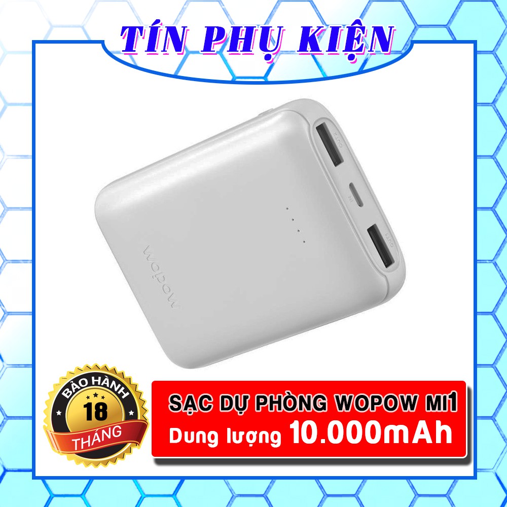 PIN SẠC DỰ PHÒNG WOPOW MI1 | DUNG LƯỢNG 10000mAh | HÀNG CHÍNH HÃNG ...