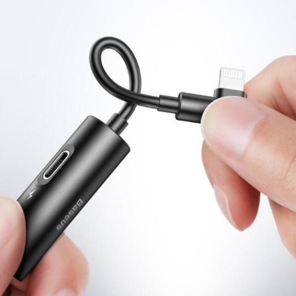 Bộ chuyển cổng Lightning sang Audio 3.5 + Lightning Baseus L42 | Shopee ...