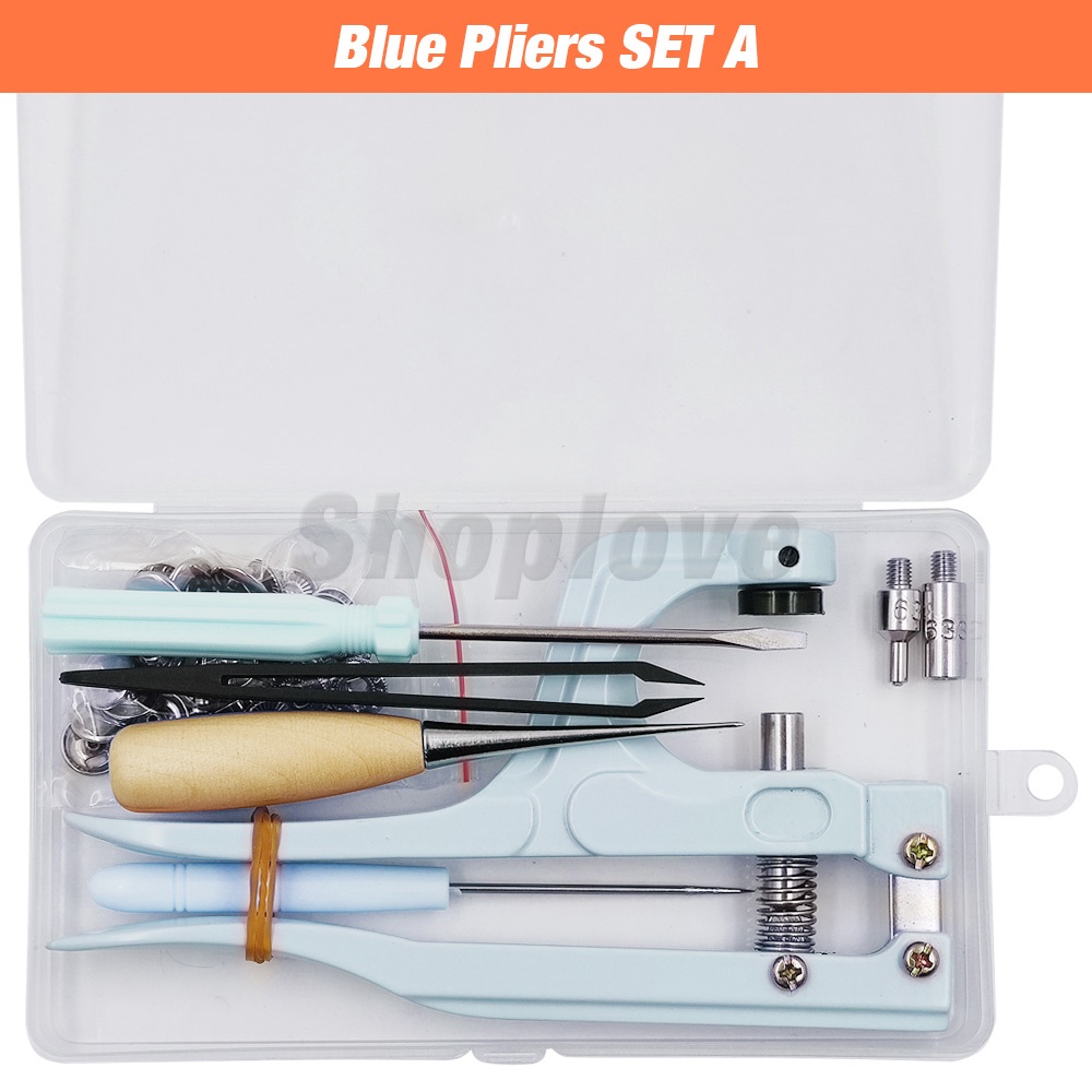 Alat Pasang Butang Besi Bộ Dụng Cụ Kìm Kẹp Kim Loại Với Khóa Cài Cài ...