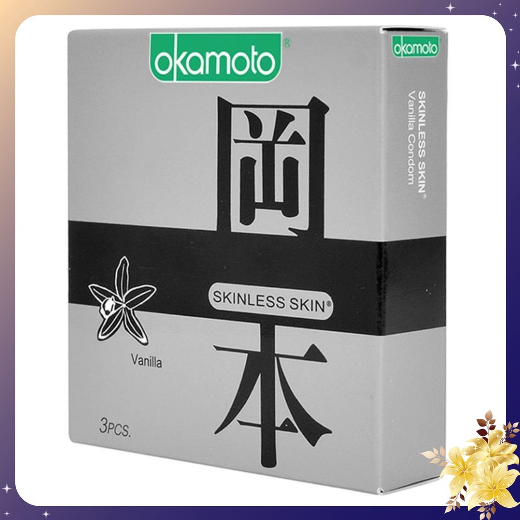 (Che tên sản phẩm) Bao Cao Su OKAMOTO SKINLESS VANILLA | Shopee Việt Nam