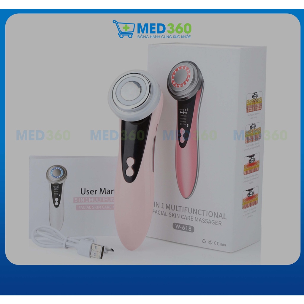 Máy Mát Xa Chăm Sóc Da Mặt Đa Năng 5 Trong 1 HailiCare - TBYT Med360 | Shopee Việt Nam