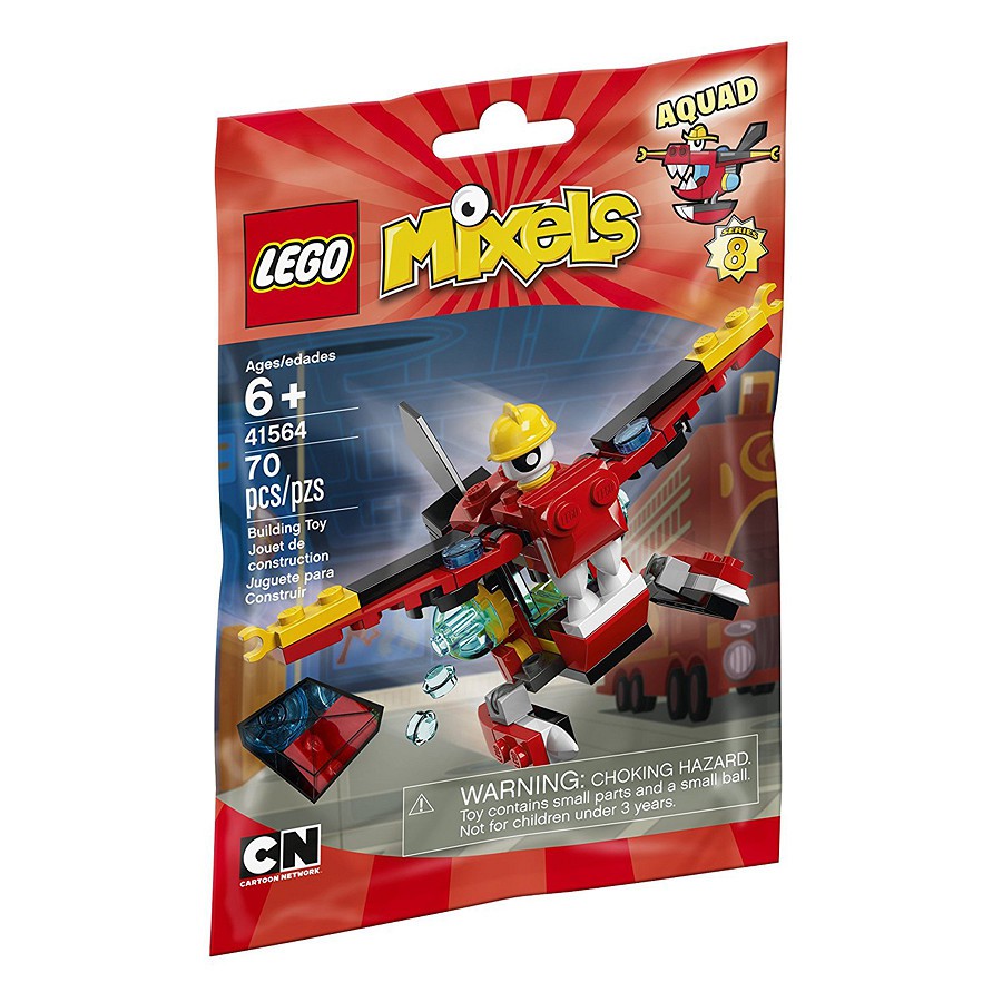 (Chính hãng) Mô Hình Lego Mixels - Phi Cơ Cứu Hỏa Aquad 41564 (70 Mảnh ...