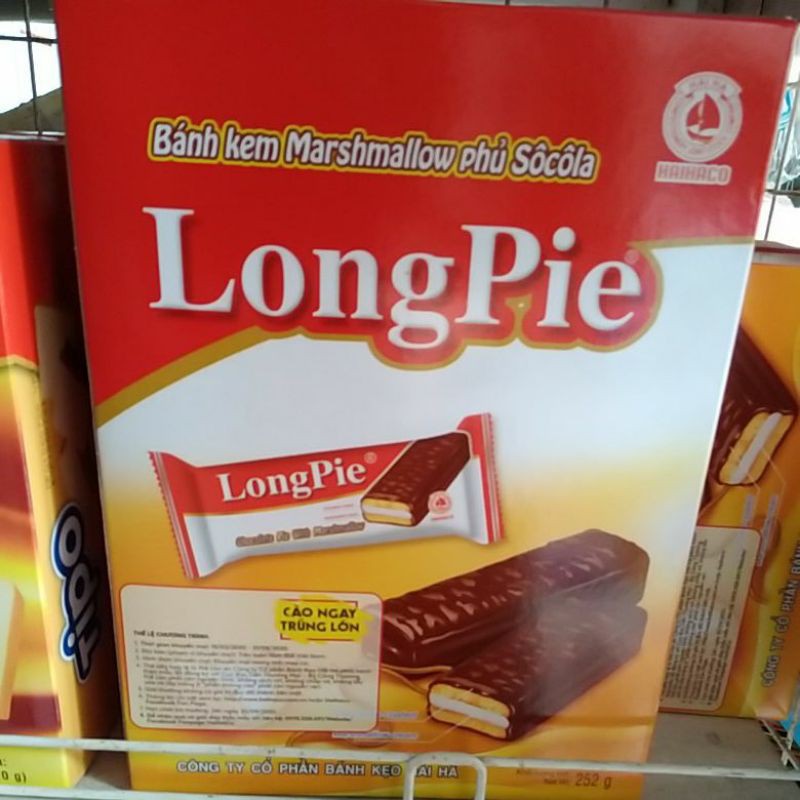 BÁNH KEM PHỦ SOCOLA LONGPIE HAIHACO 252G | Shopee Việt Nam