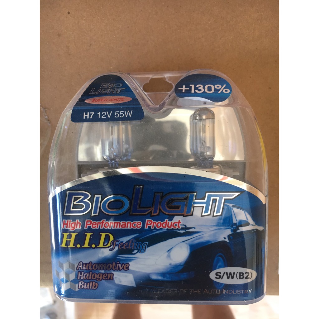 12V H7 Bóng đèn xe hơi siêu sáng 130% Biolight 60/55W (giá 1 cặp ...