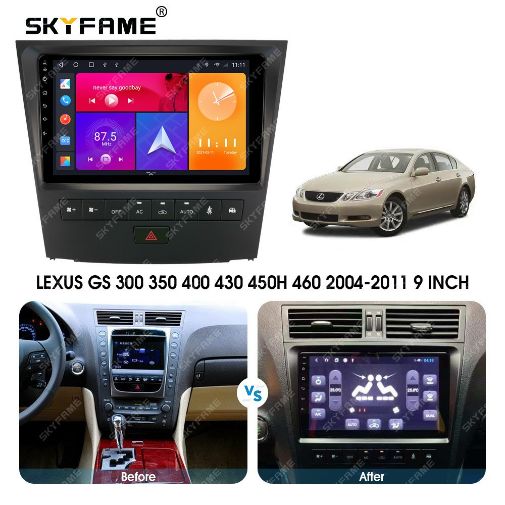 MẶT DƯỠNG LẮP MÀN HÌNH ANDROID CHO XE LEXUS GS300 ~ GS350 2004-2012 KÈM JACK NGUỒN | Shopee Việt Nam