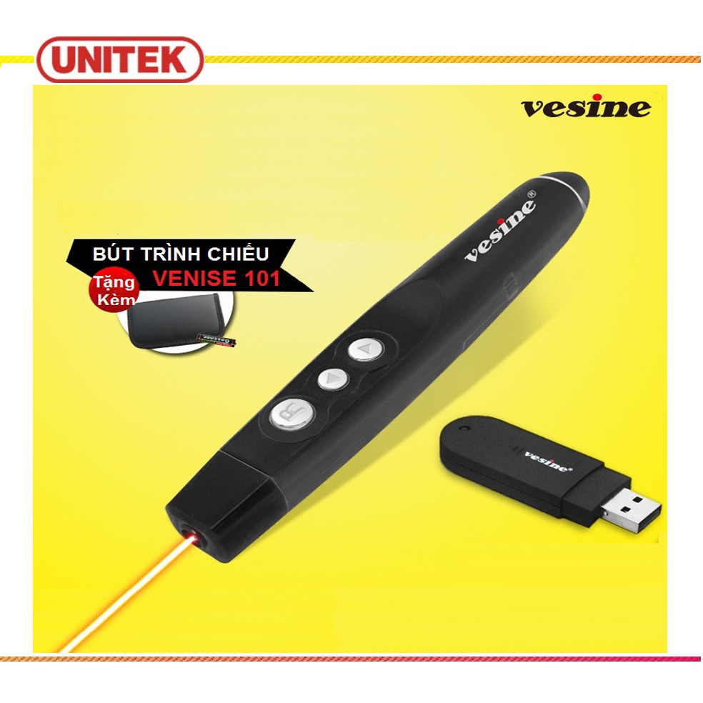 Bút trình chiếu Vesine VP-101 (Đen) - Hàng phân phối chính hãng ...