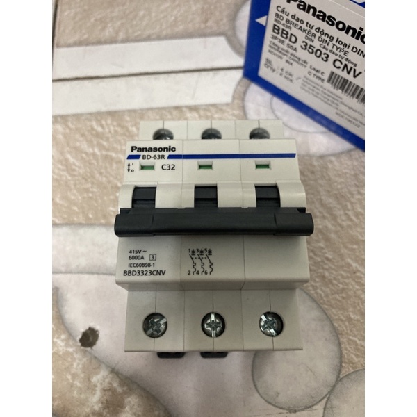 Panasonic Cầu dao MCB CB 3P 3 Pha 3 Tép 20A 25A 32A 40A 50A 63A Panasonic | Shopee Việt Nam