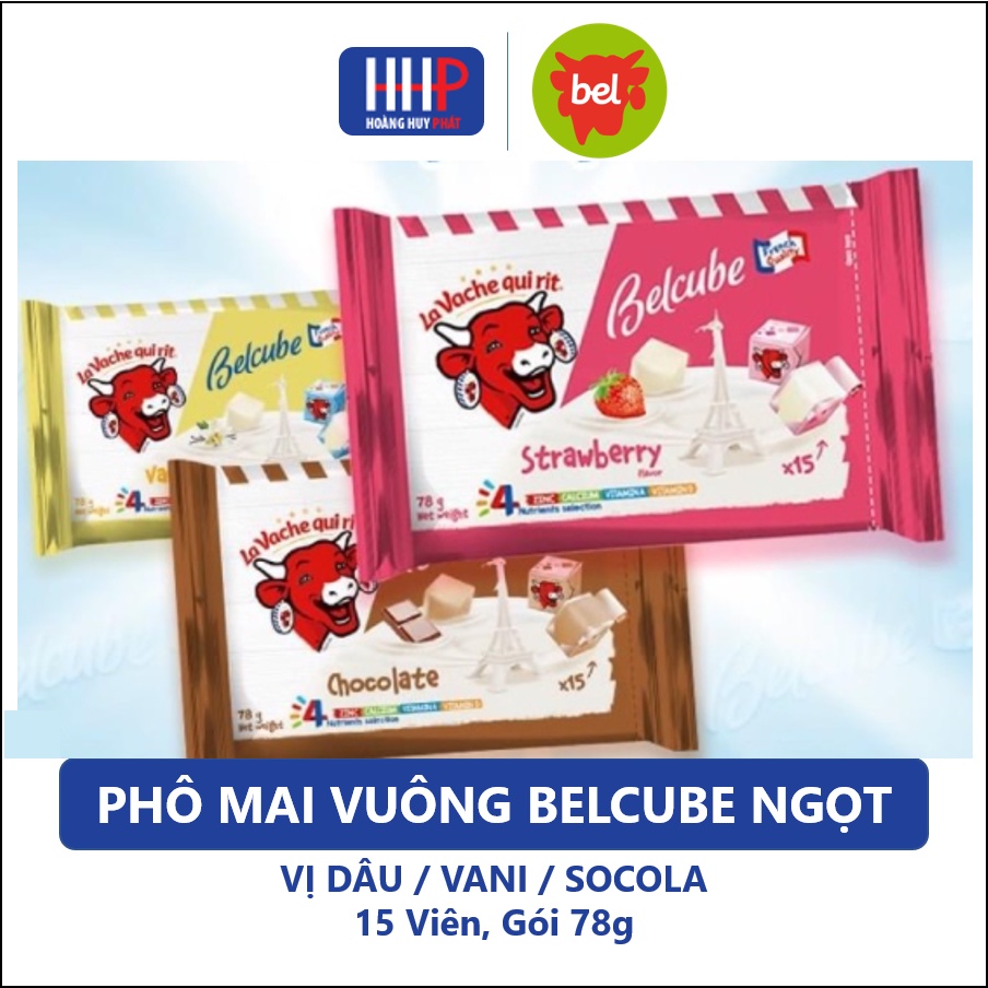 Date mới nhất - PHÔ MAI VUÔNG BELCUBE 3 vị Dâu/Socola/Việt Quất (15 ...