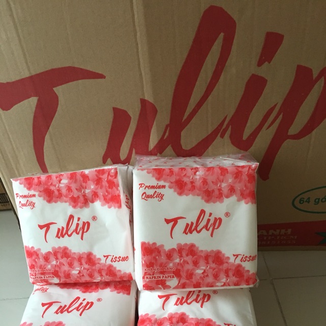 Khăn giấy vuông Tulip | Shopee Việt Nam