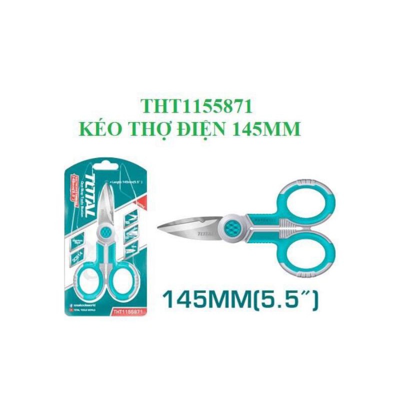 Kéo thợ điện 145mm TOTAL THT1155871 hàng chính hãng | Shopee Việt Nam