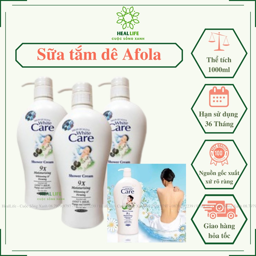 [ FREEE SHIP - CHÍNH HÃNG ] Sữa tắm dê Afola 1000ml / HealLifes | Shopee Việt Nam