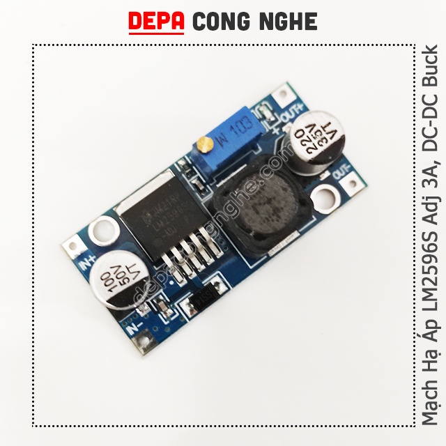 Mạch Hạ Áp, Giảm Áp DC LM2596 3A Adj, Mạch Nguồn Hạ Áp 3V3, 5V, 9V, 12V, Mạch Hạ Áp DC-DC Buck ...