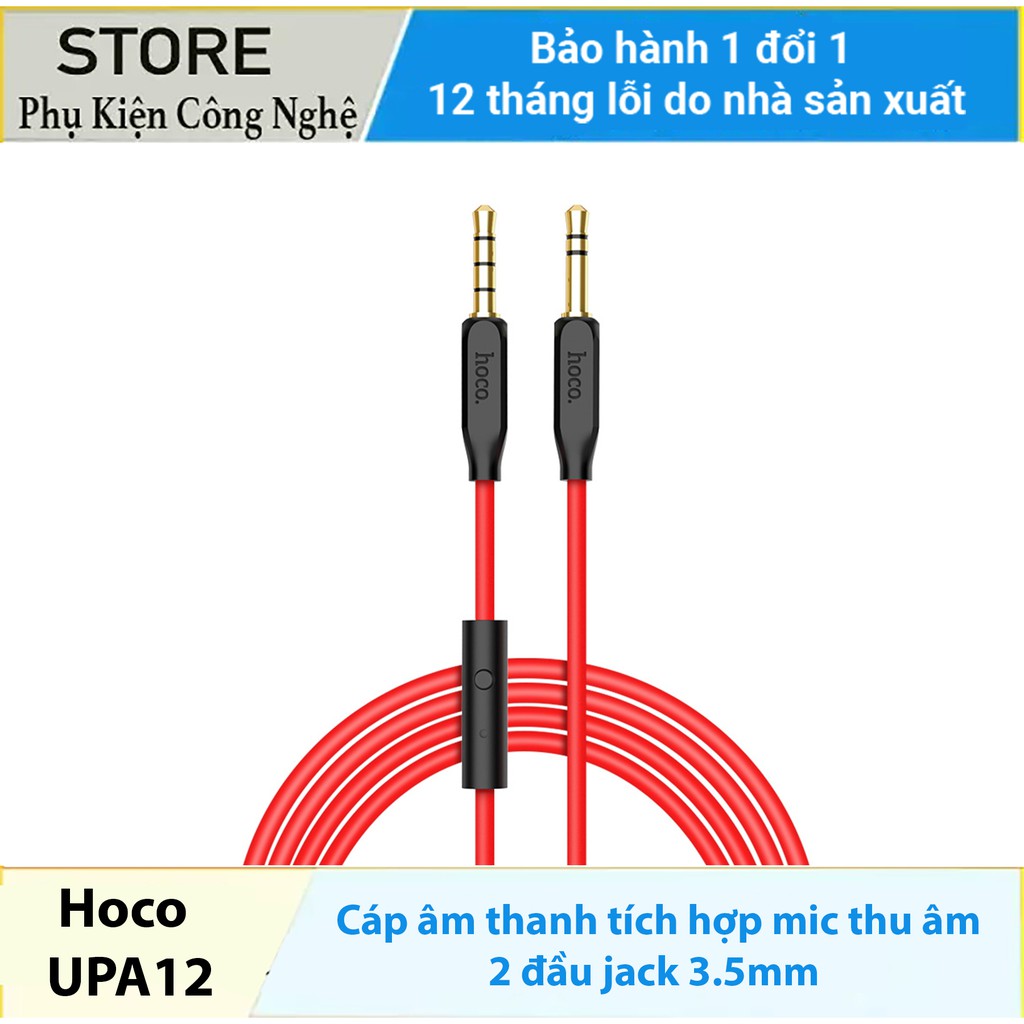 Cáp âm thanh 2 đầu jack 3.5mm Hoco UPA12 - Hàng chính hãng | Shopee Việt Nam