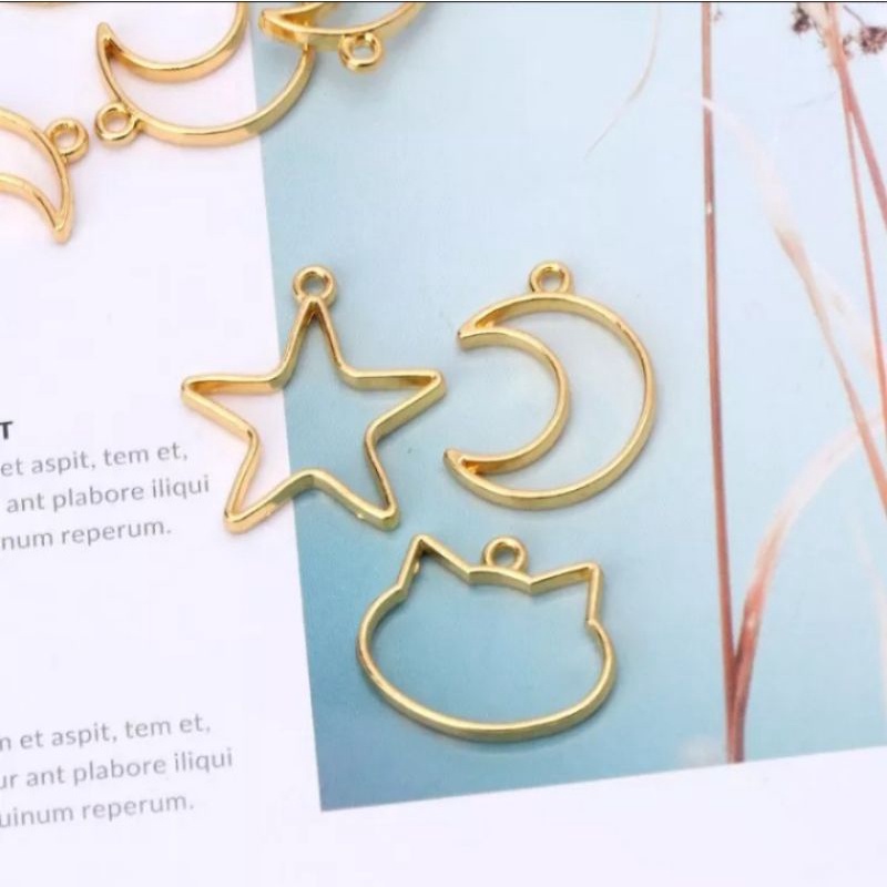 Khung kim loại dùng trong resin, móc khóa handmade | Shopee Việt Nam