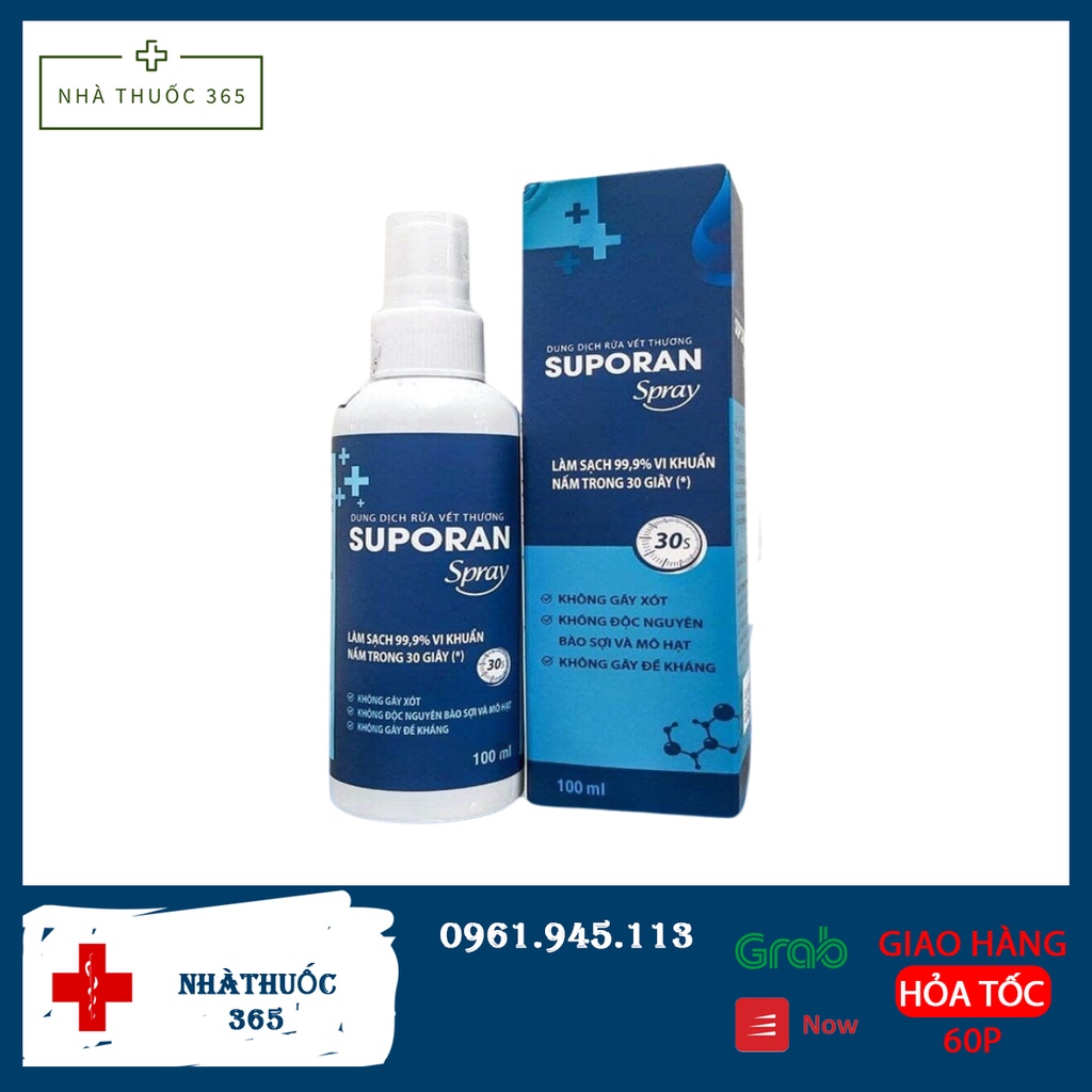 DUNG DỊCH XỊT SÁT KHUẨN SUPORAN lọ 100ml | Shopee Việt Nam
