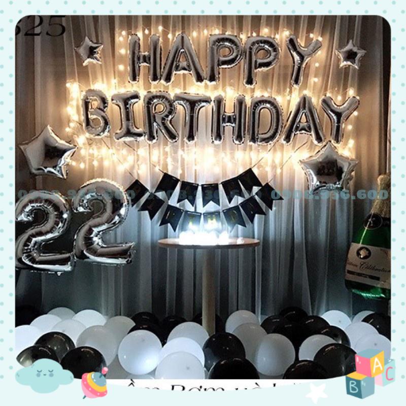 Combo Sinh Nhật 🎂 Có Sẵn 🎂 (COMBO 4) Set trang trí sinh nhật lung linh HPBD | Shopee Việt Nam