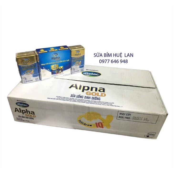 Sữa bột pha sẵn Dielac Alpha Gold hộp 110ml (thùng 48 hộp) Date moi | Shopee Việt Nam