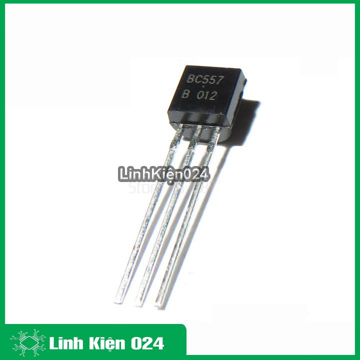 Linh kiện bán dẫn BC557 TO-92 TRANS NPN dòng 0.1A điện áp 45V | Shopee Việt Nam