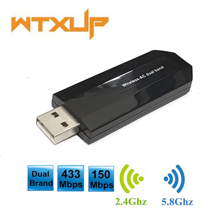 USB thu wifi chuẩn AC 600Mbps Wtxup USB-AC11 PK98 | Shopee Việt Nam