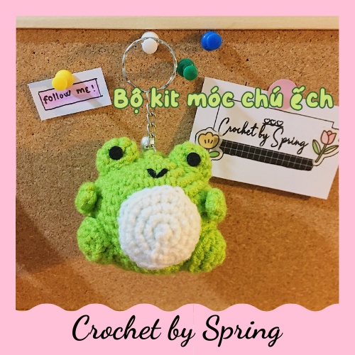 Hướng dẫn móc len con ếch - Cách làm móc len con ếch cực dễ dàng