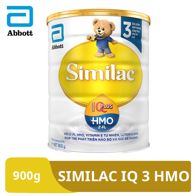 Sữa bột Similac IQ 3 HMO hương vani 900g | Shopee Việt Nam