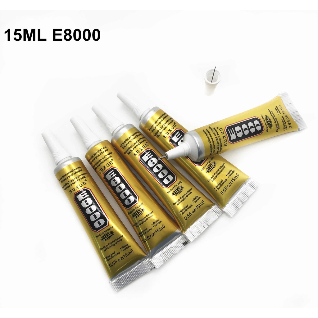 Keo dán E8000 15ml dùng để dán nắp lưng, màn hình điện thoại, dán chống ...