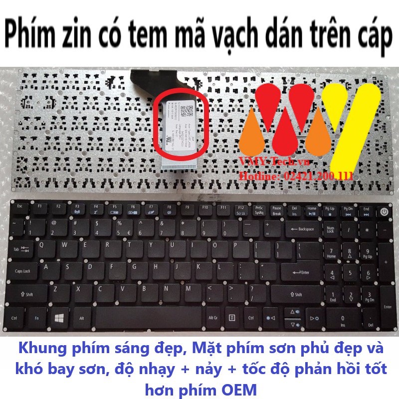 Bàn phím laptop Acer Aspire A715-71 A715-71G A715-72G A717-72 A717-72G ...